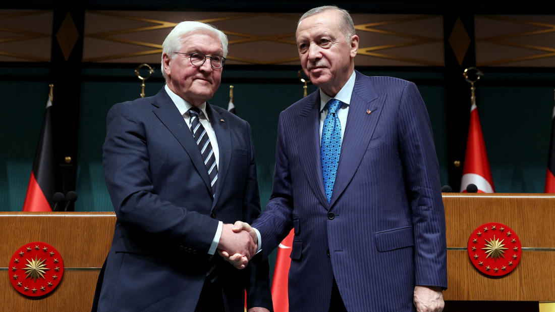 Erdogan, Steinmeier Discuss Syria, Gaza, and Türkiye-Germany | AnewZ