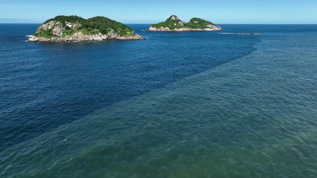 Dark stain appears off Rio beach, causes concern | AnewZ