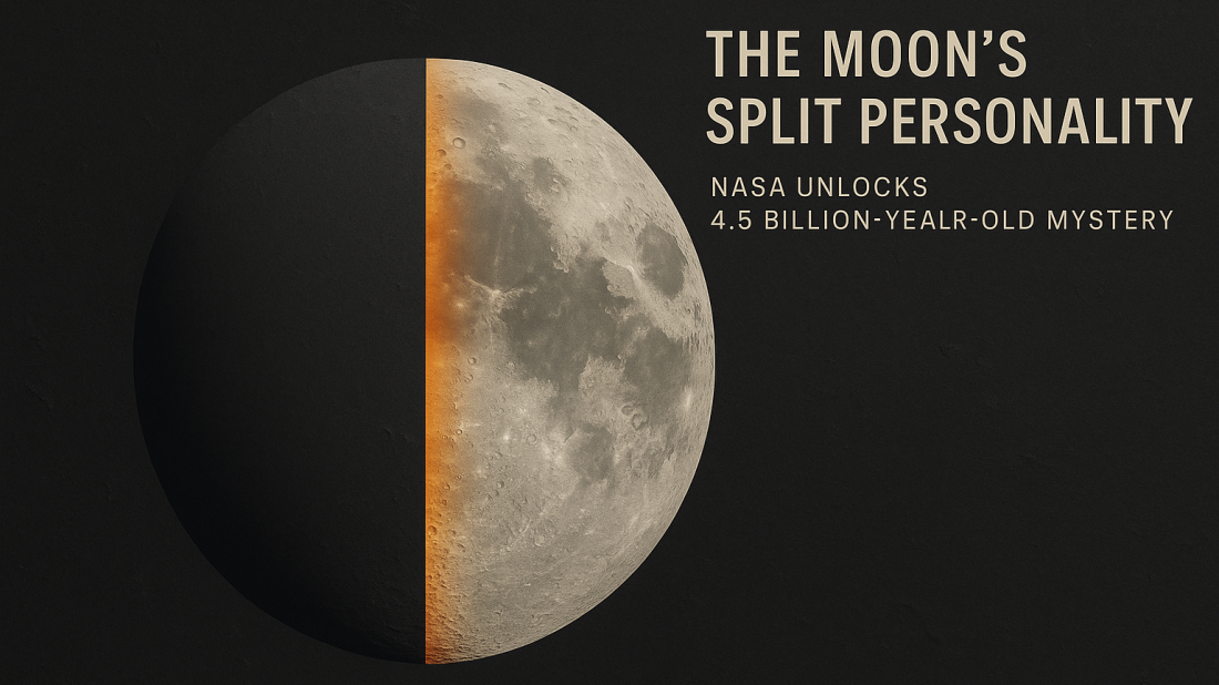 NASA reveals why the Moon's two sides look so different | AnewZ