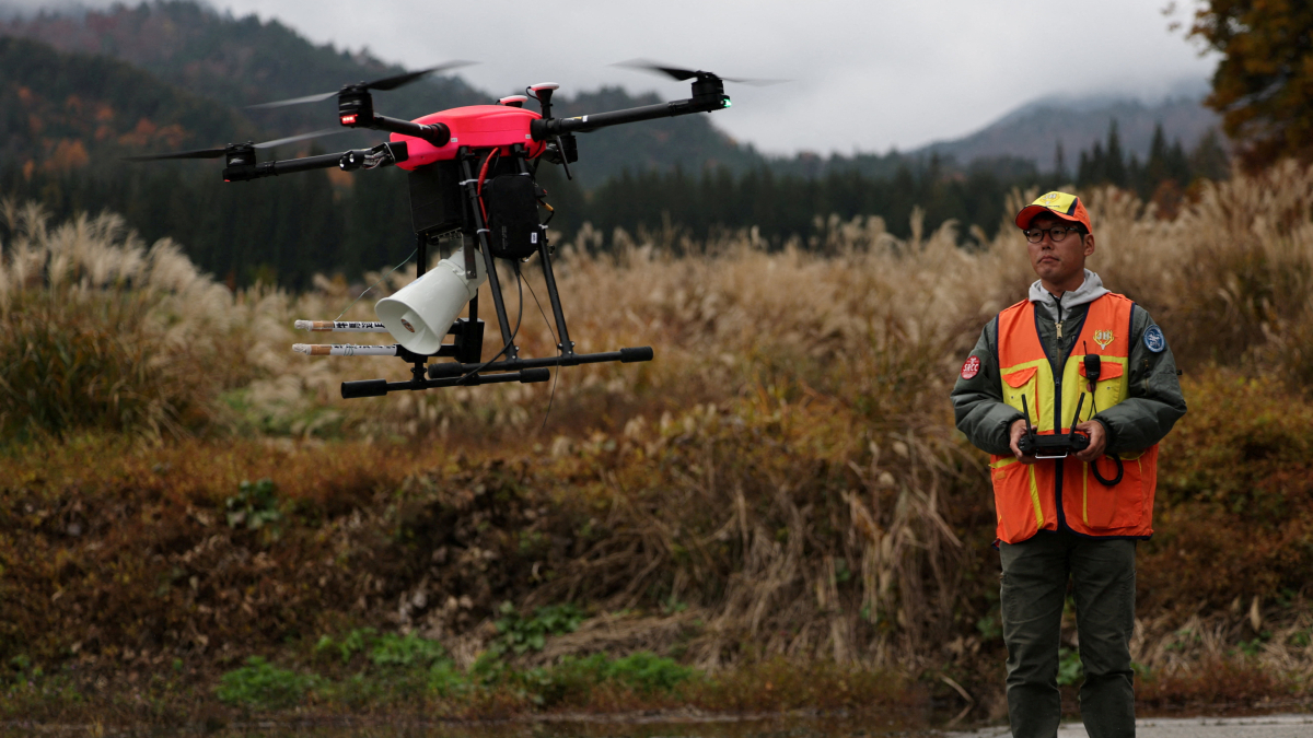 Japan fights bear surge with barking drones | AnewZ